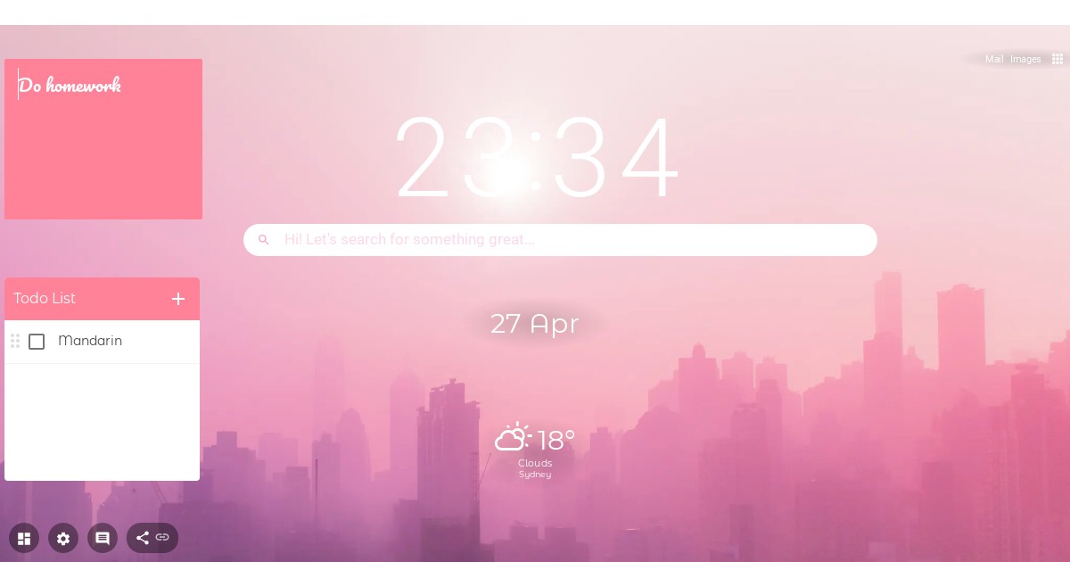 Pink - New Tab Theme Market