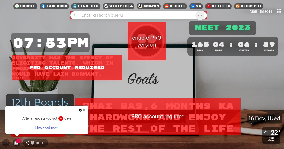 NEET 2023 - New Tab Theme Market