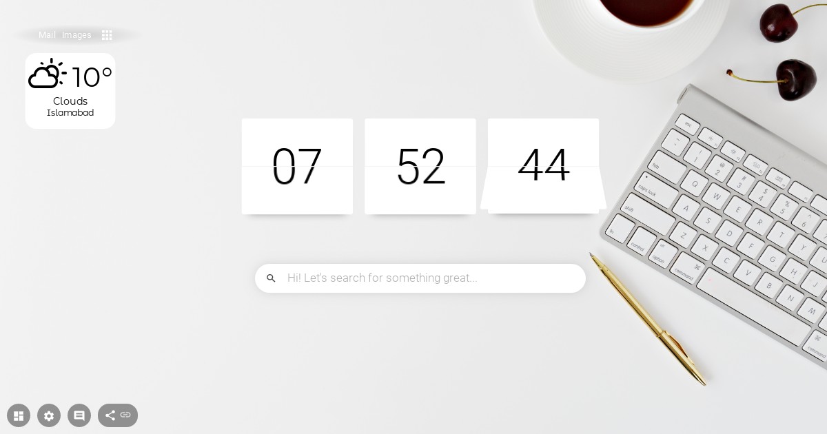 Minimalistic Theme - New Tab Theme Market