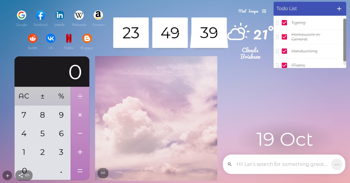 aesthetic pink - New Tab Theme Market