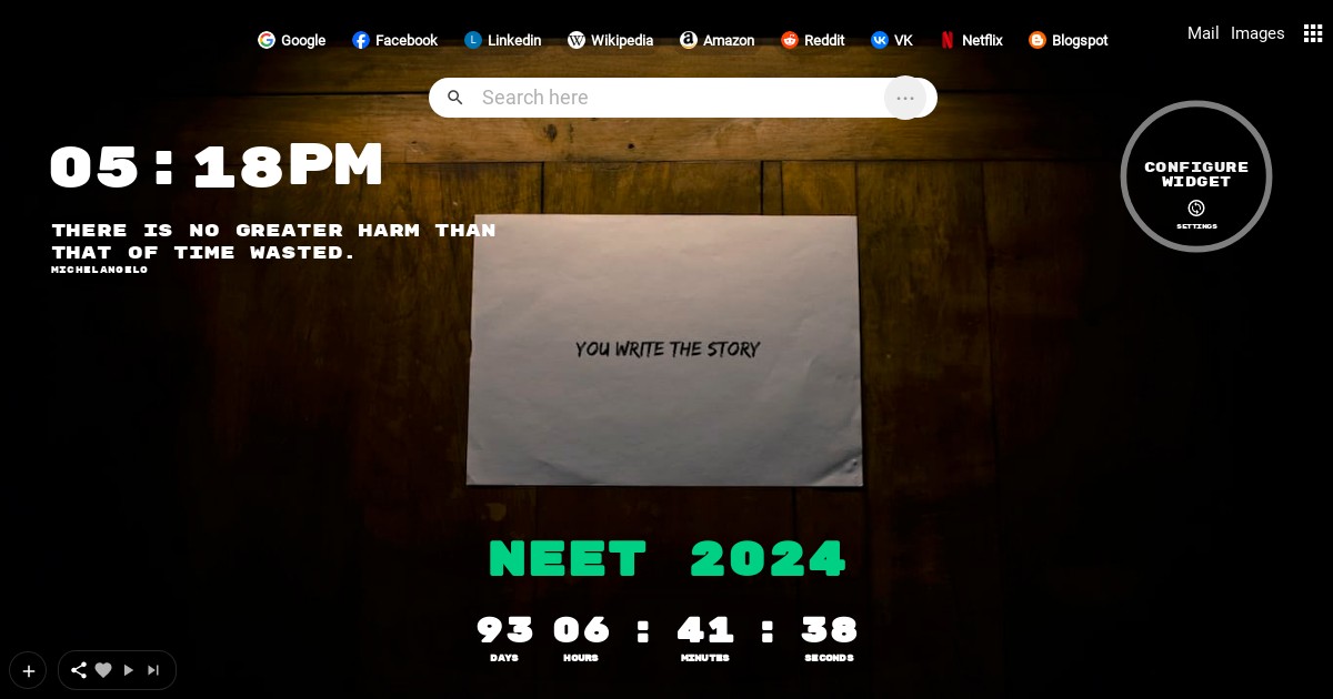 For Neet 2024 - New Tab Theme Market